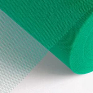 Joycrosso Tulle Fabric Rolls 6 Inch 100 Yards (300 feet) Organza Tulle Polyester Netting Spool for Wedding Decorations Gift Baby Shower Crafts DIY Tutu Skirt-Soft & Drape (Emerald)