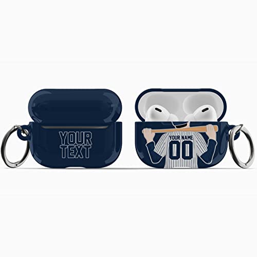 Custom Baseball Jersey AirPods Pro Case - Add Your Name Number Best Personalized AirPods Case for Baseball Fan