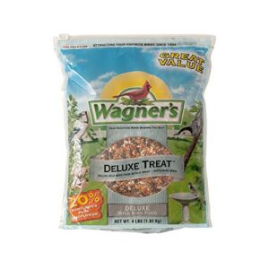 Wagner's 52003 Classic Blend Wild Bird Food, 6-Pound Bag & 62067 Deluxe Treat Blend Wild Bird Food, 4-Pound Bag