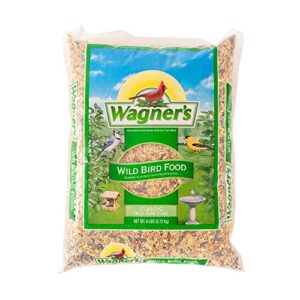 Wagner's 52003 Classic Blend Wild Bird Food, 6-Pound Bag & 62067 Deluxe Treat Blend Wild Bird Food, 4-Pound Bag