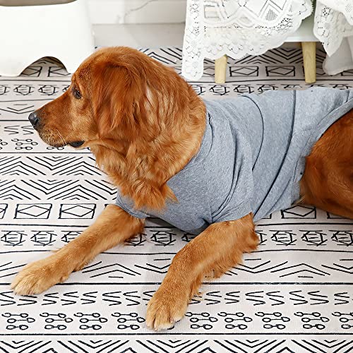 Dog Hoodie, Comfortable Soft Breathable Warm Dog Clothes, Outdoor Sports Dog Face Hoodie, for Small, Medium, and Large Dogs (9X-Large, Light Gray)