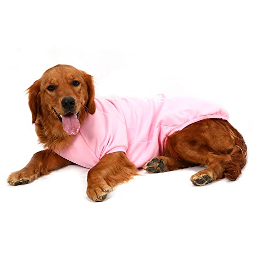 Dog Hoodie, Comfortable Soft Breathable Warm Dog Clothes, Outdoor Sports Dog Face Hoodie, for Small, Medium, and Large Dogs (X-Large, Pink)