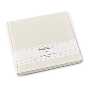 semikolon - wedding edition guest book, chamois