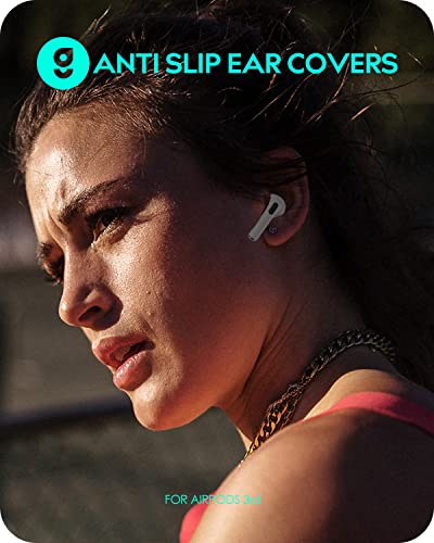 Gcioii 3 Pairs AirPods 3 Ear Covers [Fit in Case] Anti Slip Silicone Sport Ear Tips,Anti Scratches Accessories Compatible with Apple AirPods 3rd Generation (Translucent)