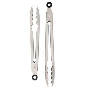 kitchenaid universal utility and serving stainless steel kitchen tongs, set of 2