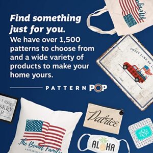 Pattern Pop - Personalized Patriotic Tote Bag - 4th of July and Memorial Day Pillows - Graphic Canvas Tote Bag - Tote Bag Personalized for You - Flag