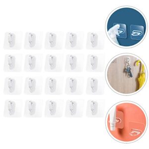 Zerodeko 20pcs Self Adhesive Wall Hook Spray Bottle Hanger Broom Mop Grippers Bathroom Storage Hanger for Umbrella Eyeglasses Towel Shower Sponge