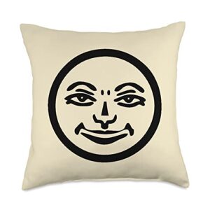 eat my shirtz black rummikub joker face throw pillow, 18x18, multicolor