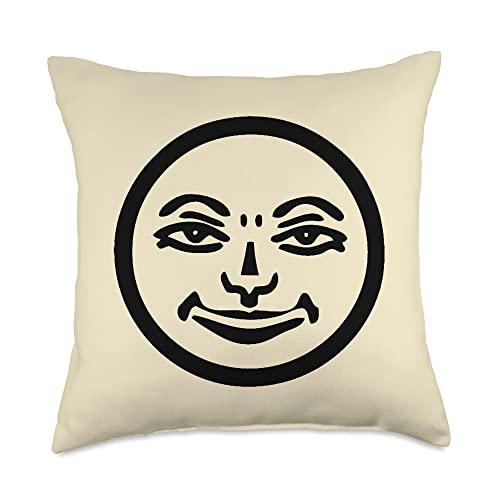 Eat My Shirtz Black Rummikub Joker Face Throw Pillow, 18x18, Multicolor