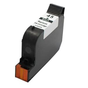 remanufactured black ink cartridge replacement for hp 45