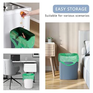 FYY Trash Bags, Garbage Bags, 100 Count 6 Gallon [Extra Thick][Leak Proof] Rubbish Bags Wastebasket Bin Liners for Home Office Trash Can Green