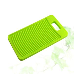 Ipetboom Mini Washboard Plastic Washing Board Household Mini Washboard Portable Laundry Board for Home (Green)