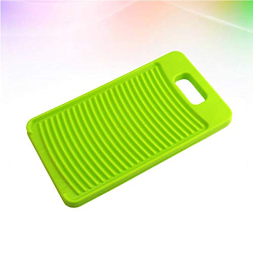 Ipetboom Mini Washboard Plastic Washing Board Household Mini Washboard Portable Laundry Board for Home (Green)