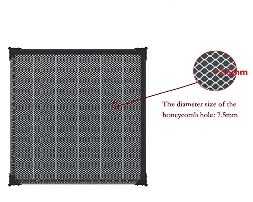 Honeycomb Laser Bed 19.7 x 19.7 x 0.8 Inch Honeycomb Working Table for Laser Engraver Cutting Machine, Honeycomb Working Panel with Aluminum Plate