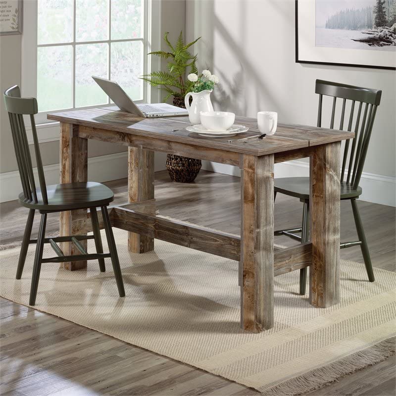 Sauder Boone Mountain Kitchen/Dining Room Table in Rustic Cedar, Rustic Cedar Finish