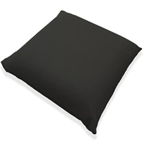 Rehabilitation Advantage Body Positioning Black Pillow Bolster 12 Inch x 12 Inch x 3 Inch