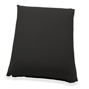 Rehabilitation Advantage Body Positioning Black Pillow Bolster 12 Inch x 12 Inch x 3 Inch