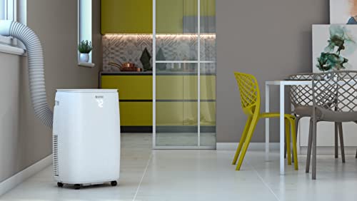 Dolceclima Fresco Smart WiFi Portable Air Conditioner by Olimpia Splendid - Efficient, Flexible Cooling Solution with Unique Italian Design, Environmentally Friendly - 12,000 BTU