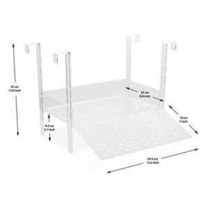 Extra Large Wide Hanging Turtle Basking Platform - 17"x16" Aquatic Reptile Ramp Dock with Foot Grips, Adjustable, Ideal for 65+ Gallon Tanks or Larger