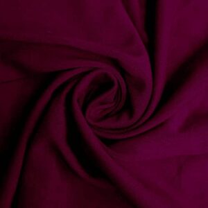 texco inc siro stretch rayon jersey knit apparel fabric, magenta dark v 1 yard