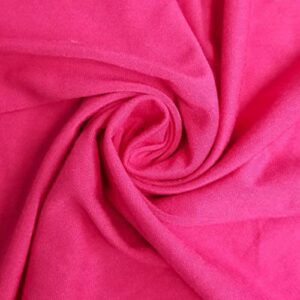 texco inc siro stretch rayon jersey knit apparel fabric, hot pink 1 yard