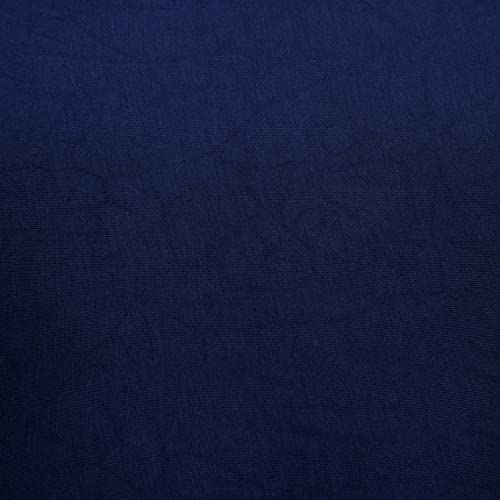 Texco Inc Siro Stretch Rayon Jersey Knit Apparel Fabric, Navy B 1 Yard