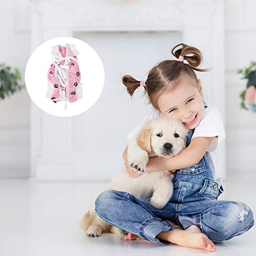 Dog Costume Pet Puppy Nursing Clothes Coat Injury Protection Dress Size S (Pink) for Your Cute