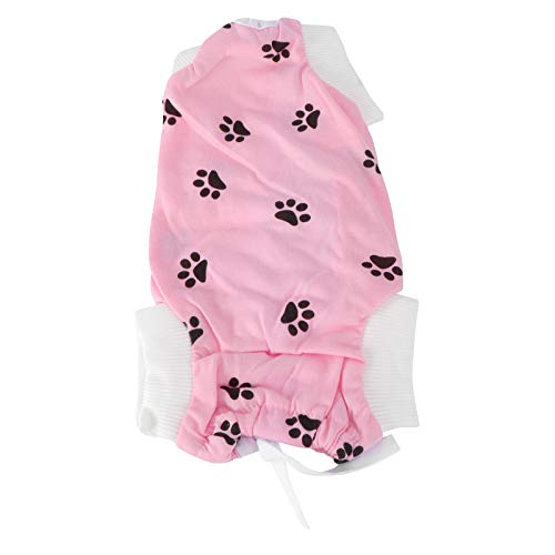 Dog Costume Pet Puppy Nursing Clothes Coat Injury Protection Dress Size S (Pink) for Your Cute