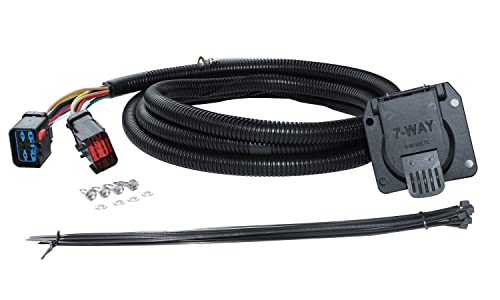 Oyviny 11-Foot 7 Way RV Trailer Wiring Extension Harness for 1995-2008 Dodge Ram 1500/1995-2009 Ram 2500,3500/1995-2010 Dodge Dakota, Adds 7-Way RV Blade to Pull 5th-Wheel or Gooseneck