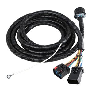 Oyviny 11-Foot 7 Way RV Trailer Wiring Extension Harness for 1995-2008 Dodge Ram 1500/1995-2009 Ram 2500,3500/1995-2010 Dodge Dakota, Adds 7-Way RV Blade to Pull 5th-Wheel or Gooseneck