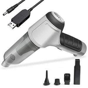 car vacuum cleaner - mini handheld gun cordless vacuum cleaner with 3.2ft power cord, car vacuum high power, handheld gun vacuum dry wet cleaning portable vacuum cleaner