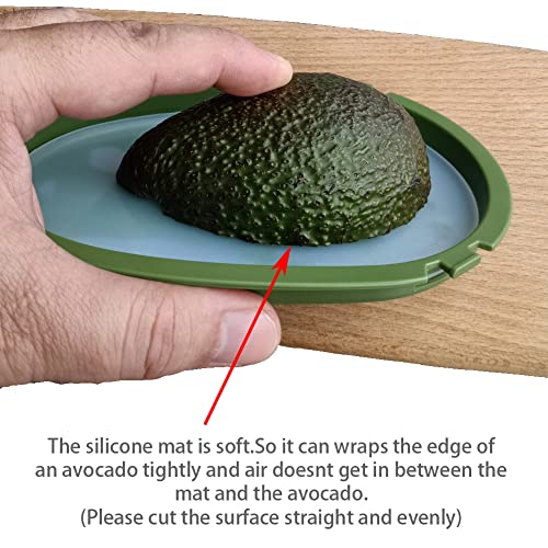 wonderoad Easier to Keep Fresh with Special Soft Silicone Mat | Avocado Holder Saver Keeper Storage Container for Fridge