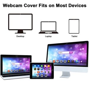 Vetoo Laptops Webcam Covers Slide 6Pack,Ultra Thin Privacy Covers Compatible for MacBook Pro Mac Ipad PC Tablets,Plastic Webcam Sticker