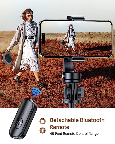 andobil MagStick Selfie Stick Tripod Compatible with MagSafe, [Redefined Phone Tripod] 63.5" Extendable Magnetic Cell Phone Tripod Stand with Wireless Remote, Tripod for iPhone 14 13 12 & All Phones