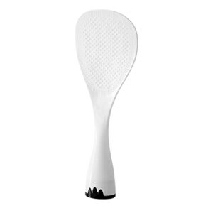 onciger rice paddle, non-stick rice spoon, stand-up serving rice spatula kitchen tools (white)