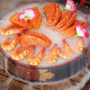 UPKOCH Sushi Rice Bowl Sushi Serving Tray Round: Dip On Ice Bowl Japanese Style Salmon Serving Trays Dip Chiller Serving Geta Plate Ice Chamber Bowl for Restaurant Picnics Parties Soy Sauce Dish