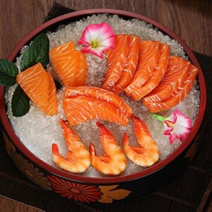 UPKOCH Sushi Rice Bowl Sushi Serving Tray Round: Dip On Ice Bowl Japanese Style Salmon Serving Trays Dip Chiller Serving Geta Plate Ice Chamber Bowl for Restaurant Picnics Parties Soy Sauce Dish