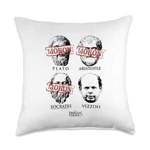 princess bride morons throw pillow, 18x18, multicolor