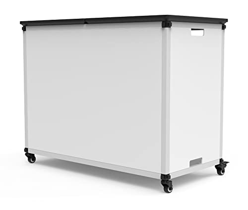 Offex Modular Classroom Storage Bookshelf/Teachers Cabinet - Wide Module with Casters and Tabletop