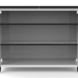 Offex Modular Classroom Storage Bookshelf/Teachers Cabinet - Wide Module with Casters and Tabletop