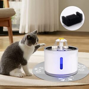 Comsmart Cat Fountain 4 Sponge Filters Replacement, Pet Dog Fountain Sponge Foam Filters for Round and Cubic Stainless Steel Top Cat Water Fountain Automatic Drinking Water Dispenser