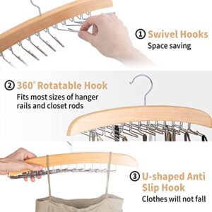 Corodo Tank Top Hanger, 24 Foldable Metal Hooks Clothes Organizer, Closet Organizers and Storage, Non-Slip Bra Hanger Space Saving(2 Pack)