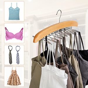 Corodo Tank Top Hanger, 24 Foldable Metal Hooks Clothes Organizer, Closet Organizers and Storage, Non-Slip Bra Hanger Space Saving(2 Pack)