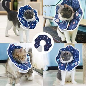 Cat Recovery Collar, Soft Cone Collar Adjustable Protective Cone, Lightweight Waterproof Fasteners Collars for Pets Cats Puppies, After Surgery| Stop Licking| Daily Use