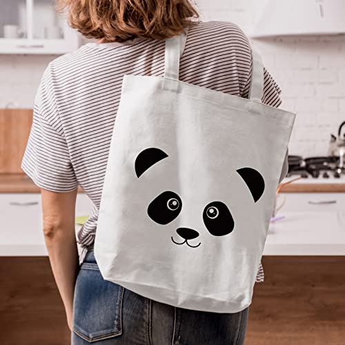 Eccliy 2 Pieces Panda Cosmetic Bag Makeup Zipper Pouch Bag Women Panda Tote Bag Just a Girl Who Loves Pandas for Girls Birthday Christmas Day Gift