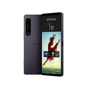 sony xperia 1 iv xq-ct72 5g dual 256gb 12gb ram factory unlocked (gsm only | no cdma - not compatible with verizon/sprint) – purple