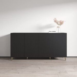 Pafos 4D 75'' Sideboard, Black