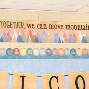 Teacher Created Resources Moving Mountains Positive Sayings Die-Cut Border Trim