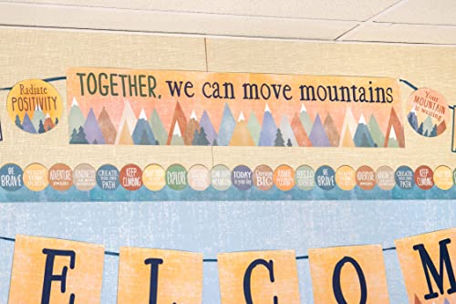 Teacher Created Resources Moving Mountains Positive Sayings Die-Cut Border Trim