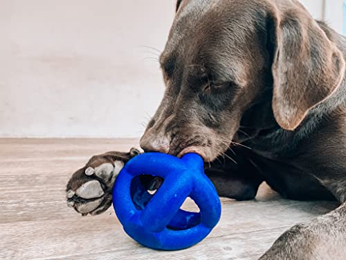 SuperChewy Tough Dog Cage Ball Toy | Lifetime Replacement Guarantee | Strong Natural Rubber | Great Dog Fetch Toy | Chew Toy for Dogs | Ultra Durable Chew Toy for Aggressive Chewers | For Large Breeds